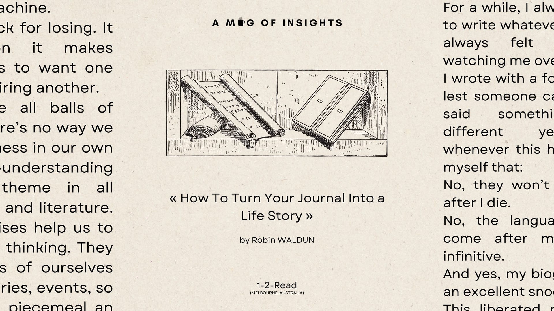How To Turn Your Journal Into a Life Story